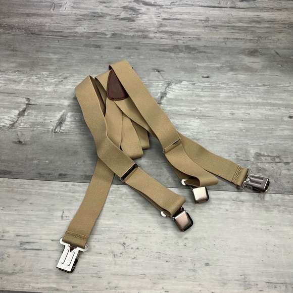 Suspender Store | Accessories | Suspender Store Tan Full Elastic Heavy ...